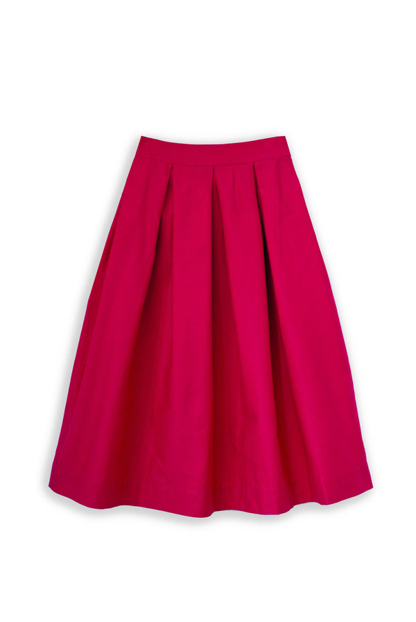 Diane full volume skirt in Raspberry – Colour Story